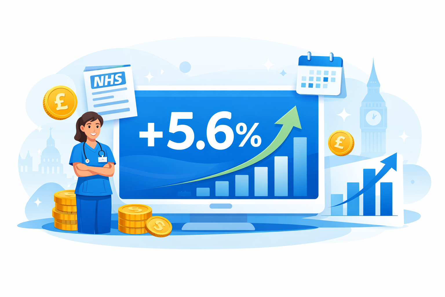 NHS Pay Rise Percentage Calculator 2025/26: Calculate Salary Increase ...